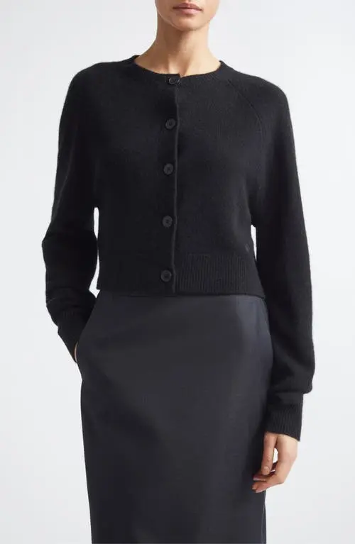 Loulou De Saison Heike Crop Cardigan - Black