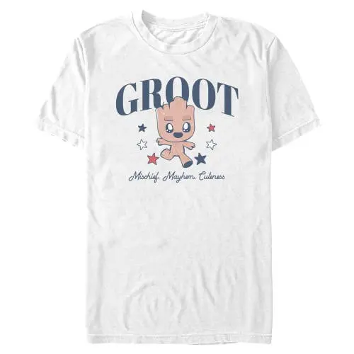 GUARDIANS OF THE GALAXY VOL. 2 Mischief Mayhem Cuteness Graphic T-shirt - White