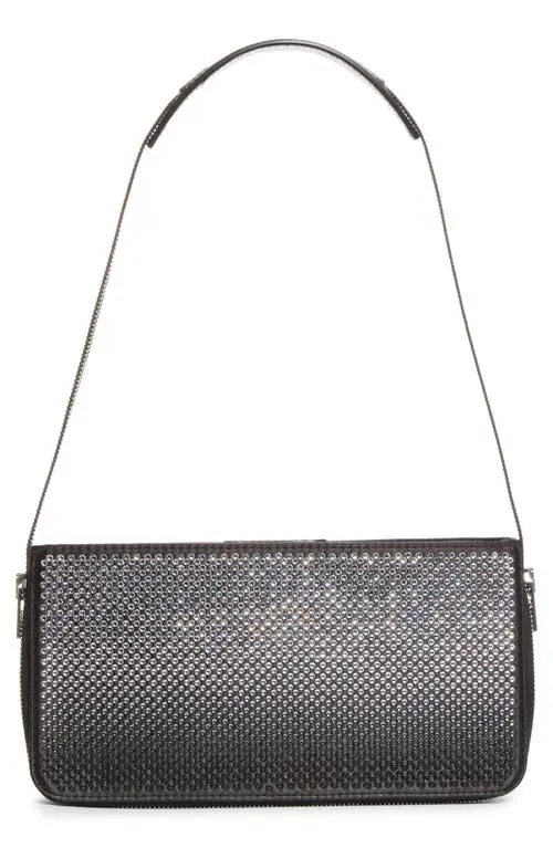 Alexander Wang Siren Pochette Studded Satin Shoulder Bag