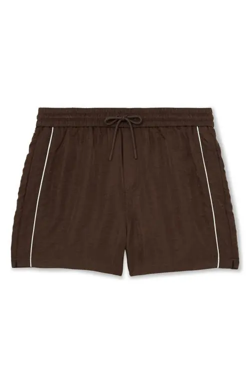REISS Breeze Piped Nylon Swim Trunks