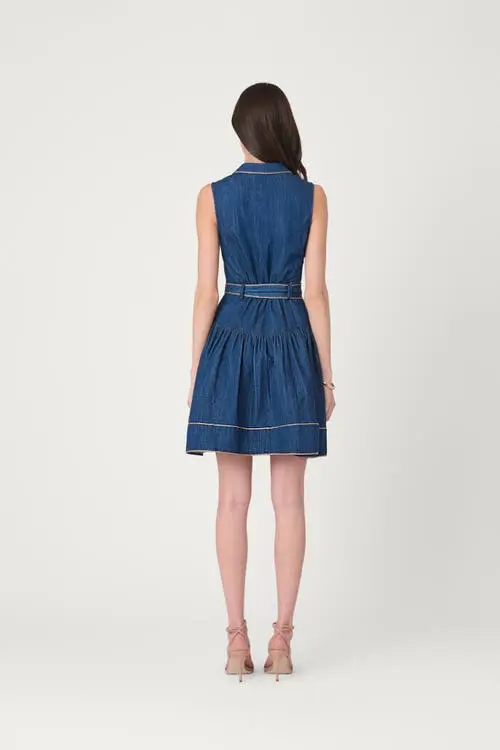 Shoshanna Embroidered Mae Dress