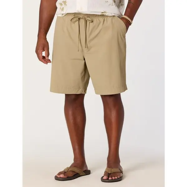 NAUTICA Big & Tall Pull-on Performance Stretch Shorts - Coriander