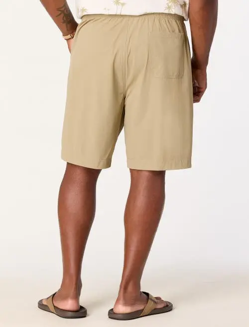 NAUTICA Big & Tall Pull-on Performance Stretch Shorts - Coriander