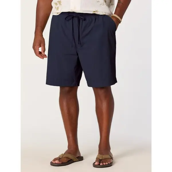 NAUTICA Big & Tall Pull-on Performance Stretch Shorts - Navy