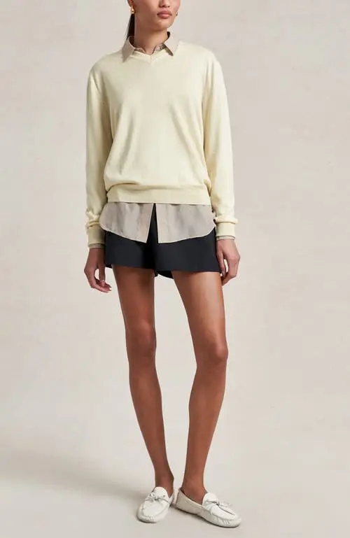LA LIGNE Ben V Neck Sweater - Butter