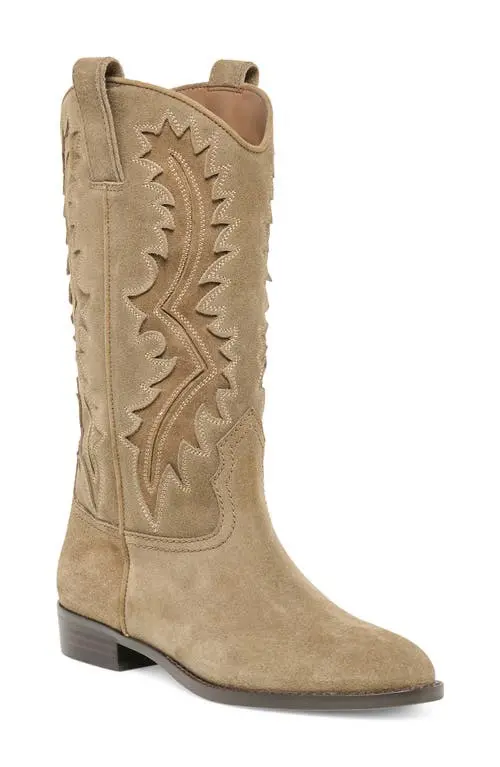 Dolce Vita Tomara Western Boot - Olive Suede