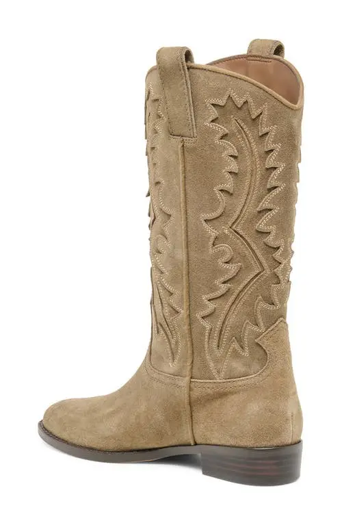 Dolce Vita Tomara Western Boot - Olive Suede