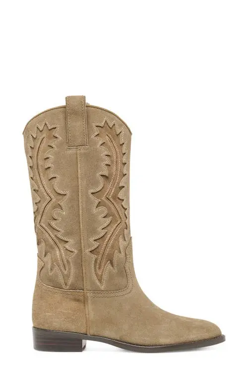 Dolce Vita Tomara Western Boot - Olive Suede