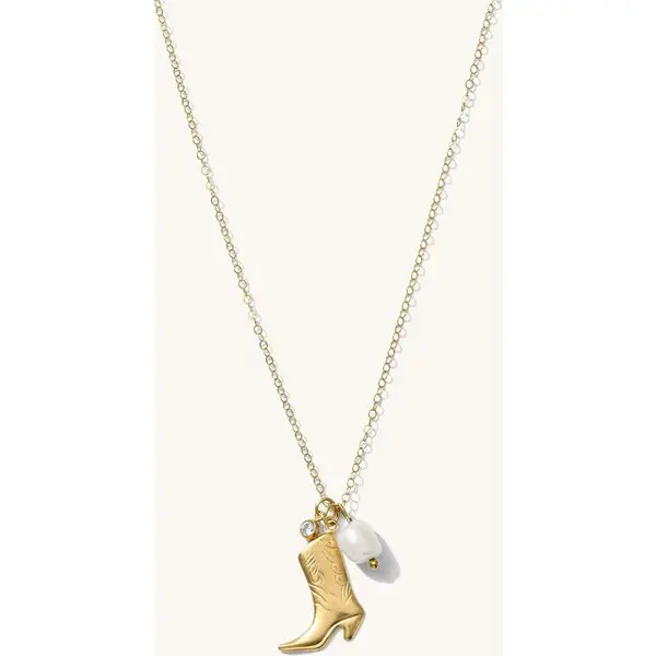 BEADS BY TARA Salt And Saddle Necklace - Gold