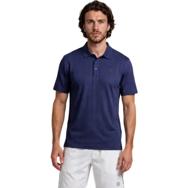 K-Swiss Drift Active Short Sleeve Seamless Polo - Peacoat