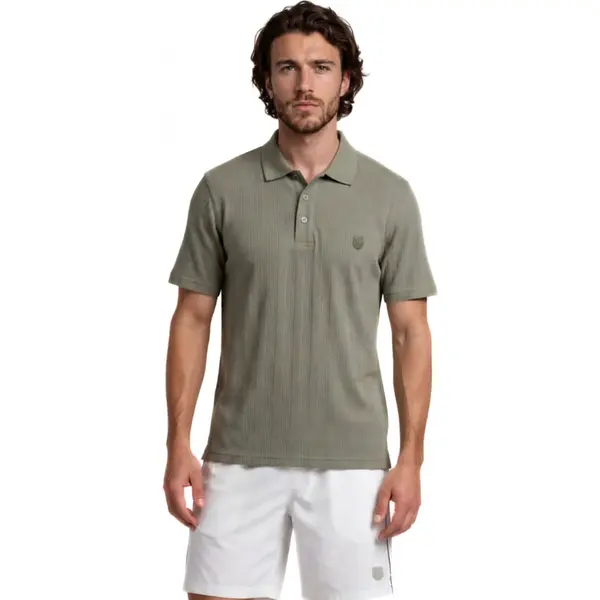 K-Swiss Drift Active Short Sleeve Seamless Polo - Shadow