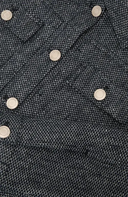 REISS Bree Linen & Cotton Cropped Jacket