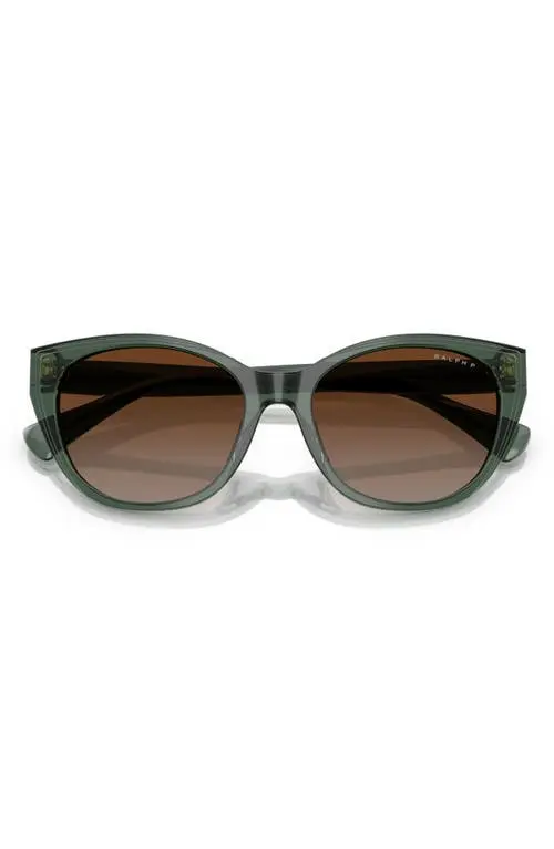 Ralph Lauren 56mm Square Gradient Polarized Sunglasses