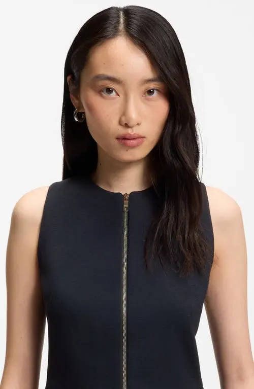 BOSS Julorna Zip Front Peplum Top