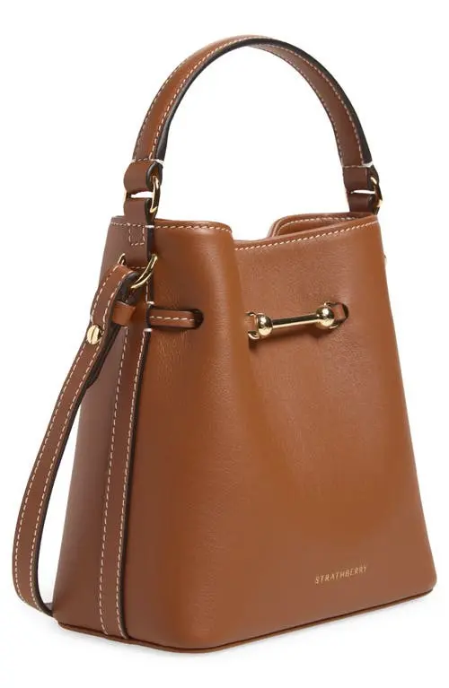 Strathberry Mini Corda Leather Bucket Bag