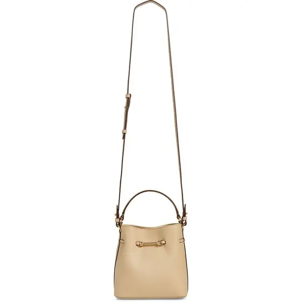 Strathberry Mini Corda Leather Bucket Bag - Oat