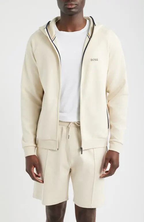 BOSS Sense Full Zip Hoodie - Open White