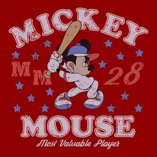 MICKEY & FRIENDS Most Valuable Baseball Player Graphic T-shirt