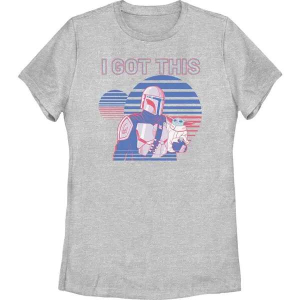 STAR WARS: THE MANDALORIAN Star Wars The Mandalorian I Got This Duo Graphic T-shirt - Athletic Heather