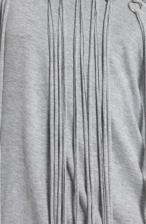 JADED LONDON Ophidian Fringe Jersey Minidress