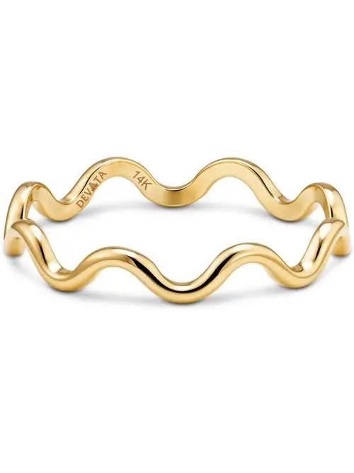 DEVATA Wavy Ring - Gold