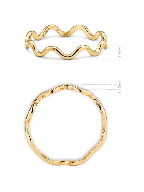 DEVATA Wavy Ring