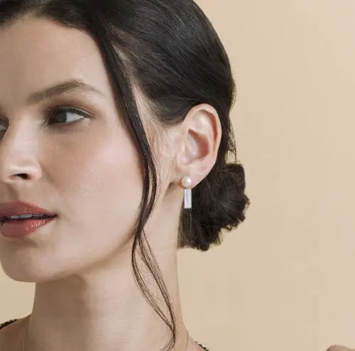 The Pearl Source White Freshwater Mother Of Pearl Kennedy Earrings