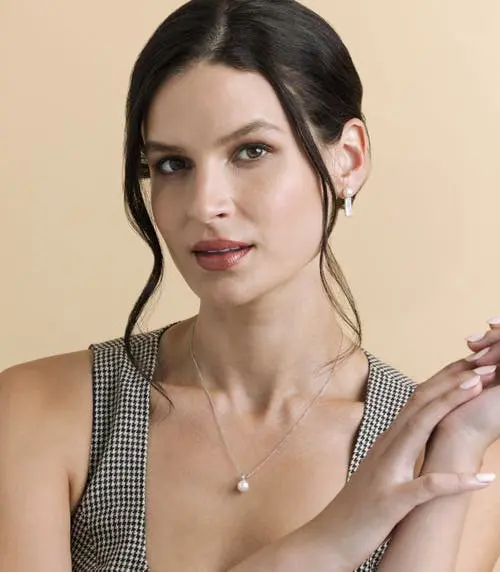 The Pearl Source White Freshwater Mother Of Pearl Kennedy Earrings