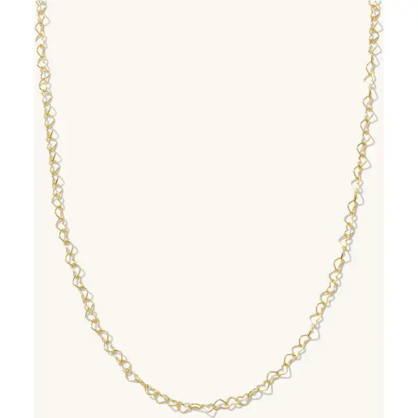 BEADS BY TARA Heart Link Necklace - Gold