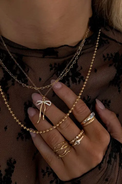 BEADS BY TARA Heart Link Necklace