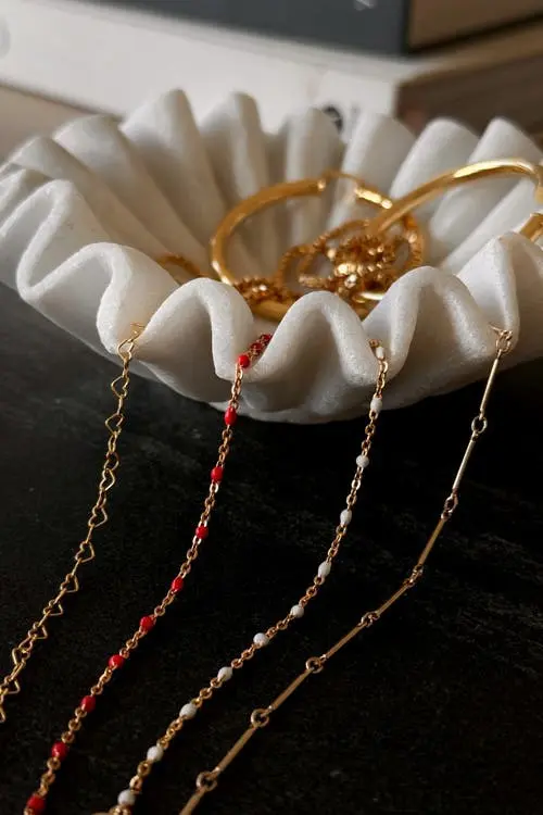 BEADS BY TARA Heart Link Necklace