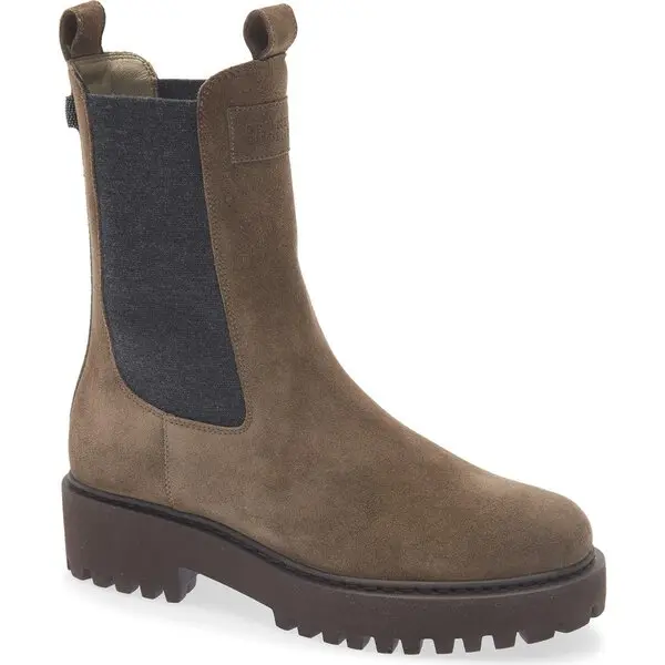 Brunello Cucinelli Monili Tab Lug Sole Chelsea Boot - C8769 Torba