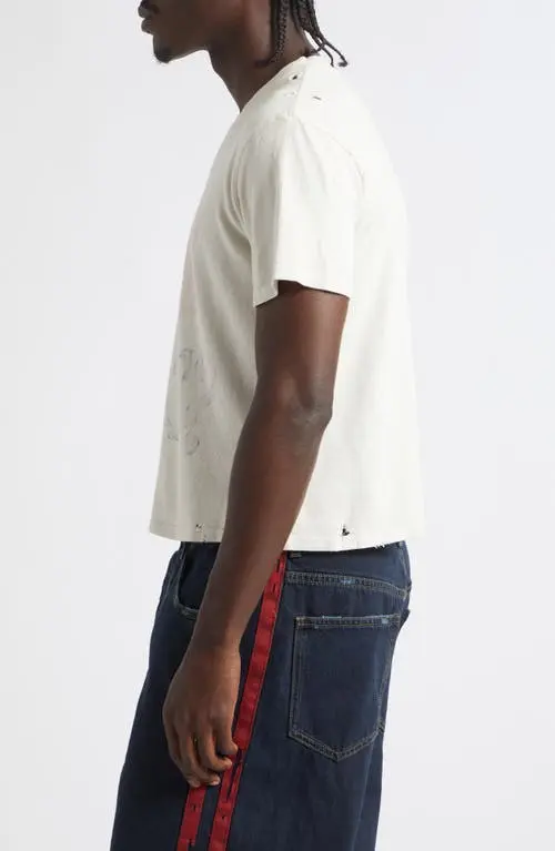 NAHMIAS Distressed Boxy Heaven Graphic T-shirt