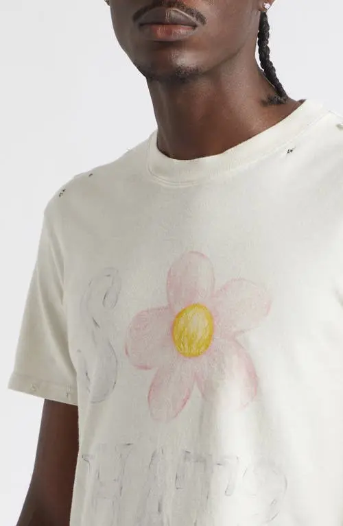 NAHMIAS Distressed Boxy Heaven Graphic T-shirt