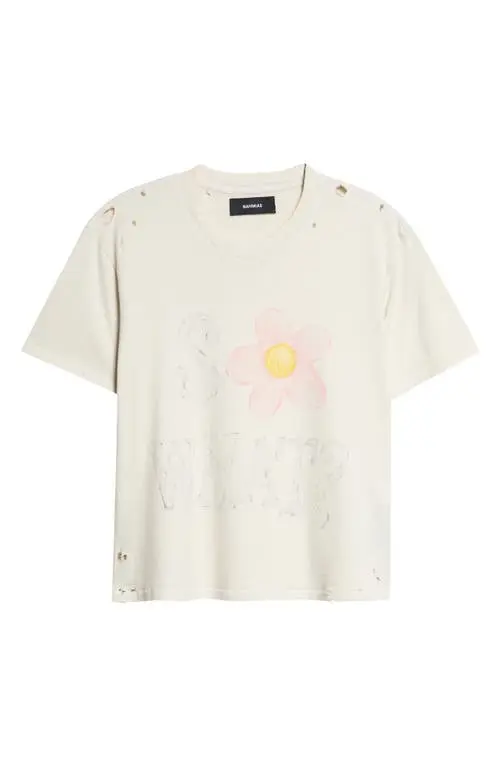 NAHMIAS Distressed Boxy Heaven Graphic T-shirt