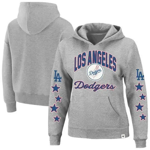 '47 Los Angeles Dodgers Starry Eye Hoodie - Heather Gray