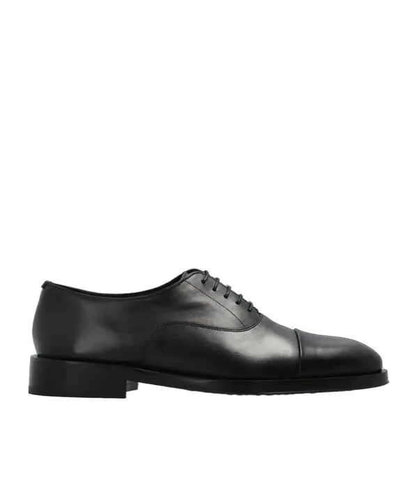 Paul Smith Round-toe Leather Shoes - Black