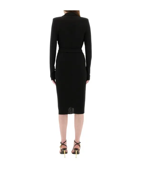 TOM FORD Long Sleeve Wrap Dress