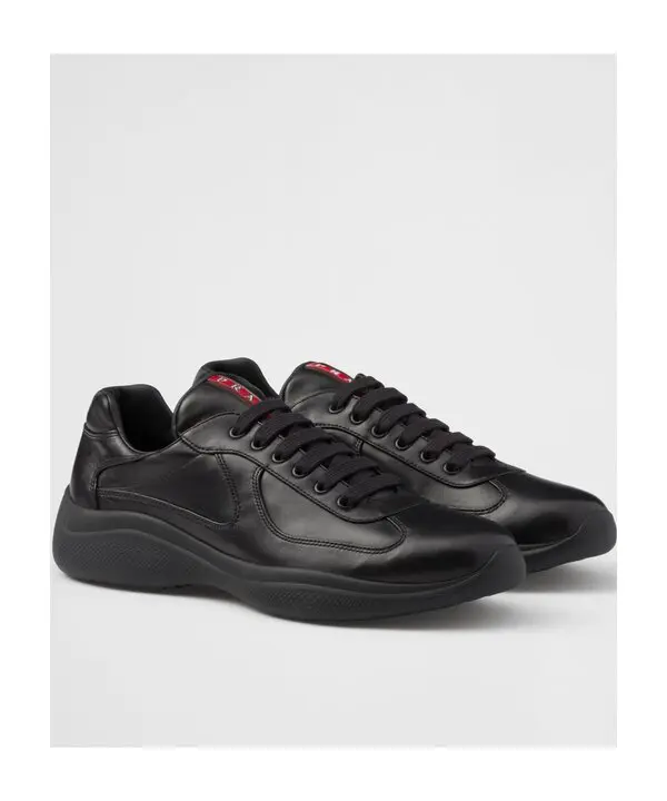 Prada America's Cup Nappa Leather Sneakers