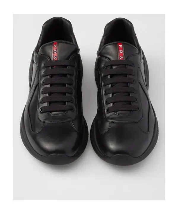 Prada America's Cup Nappa Leather Sneakers