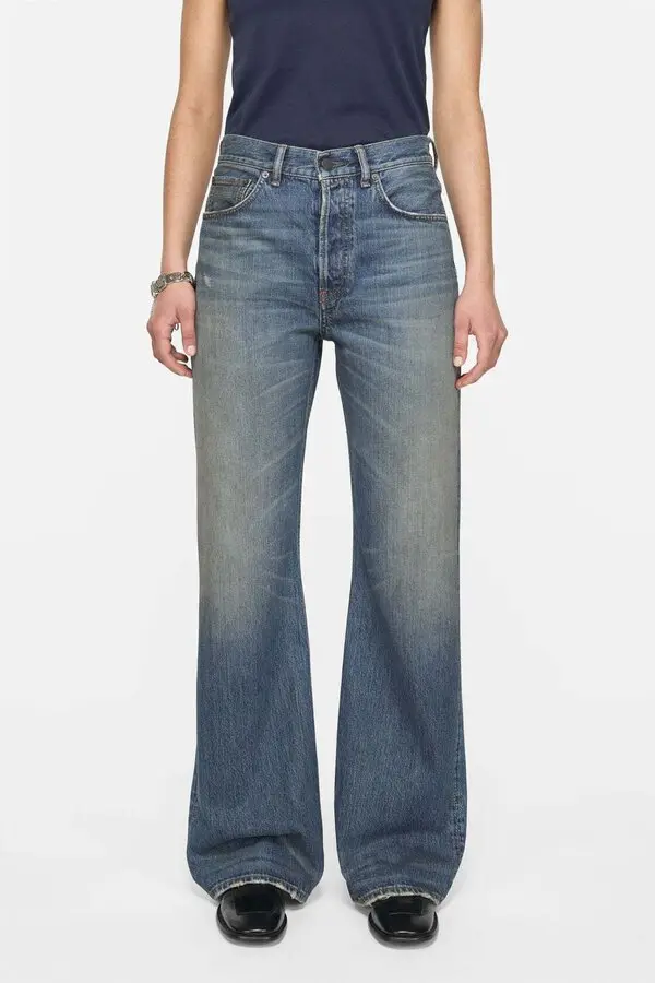 Acne Studios 2021f Regular Fit Jeans - Medium Blue