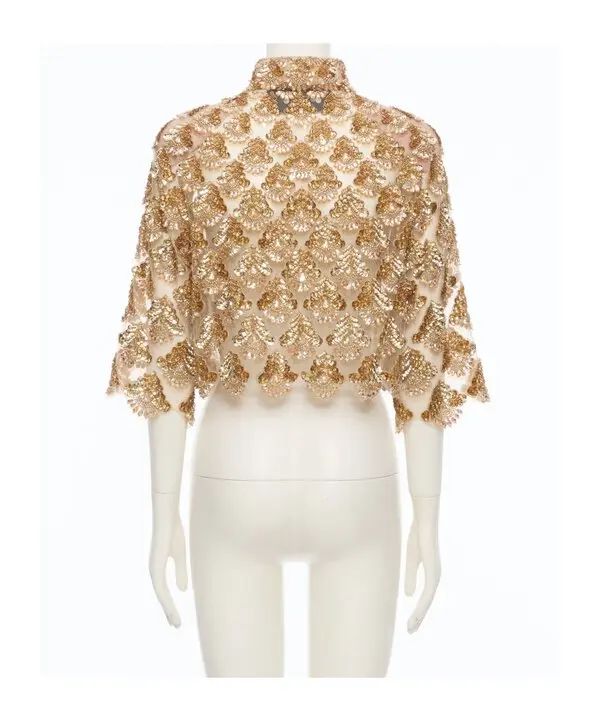 Valentino Garavani Embellished Cropped Jacket