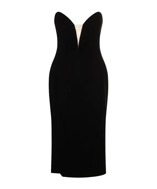 TOM FORD Strapless Midi Dress