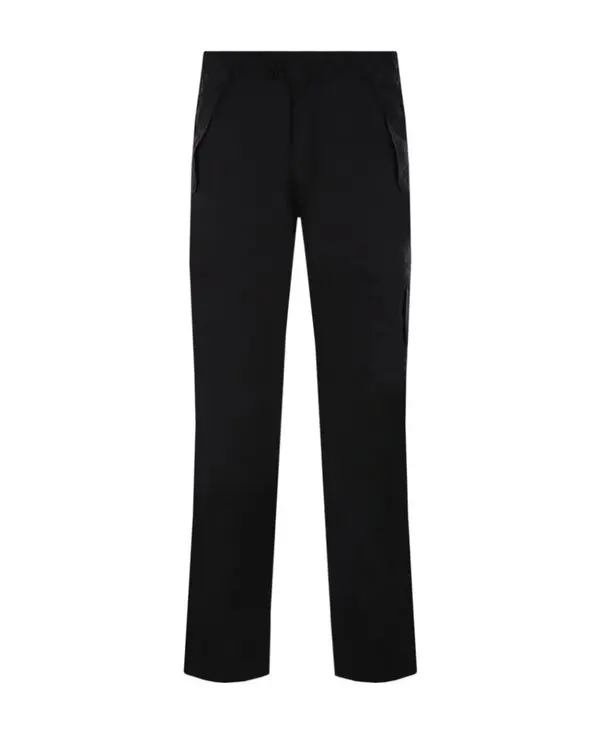 C.P. COMPANY Side Logo-plaque Detail Trousers - Black