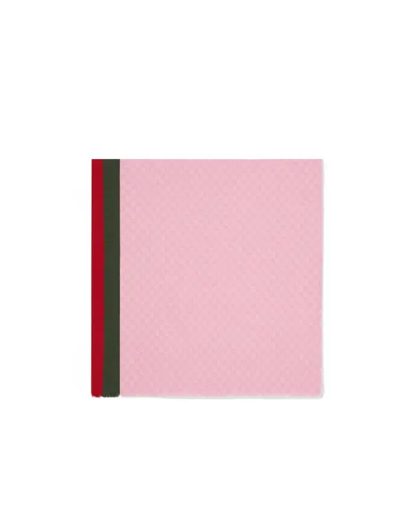 Gucci Gg Monogrammed Web-stripe Scarf
