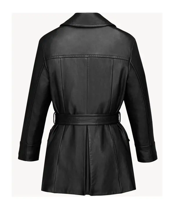 Saint Laurent Belted Lambskin Jacket