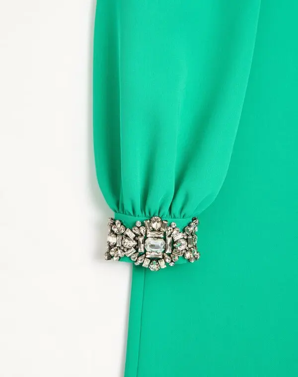 Valentino Garavani Embellished Long Sleeve Maxi Dress