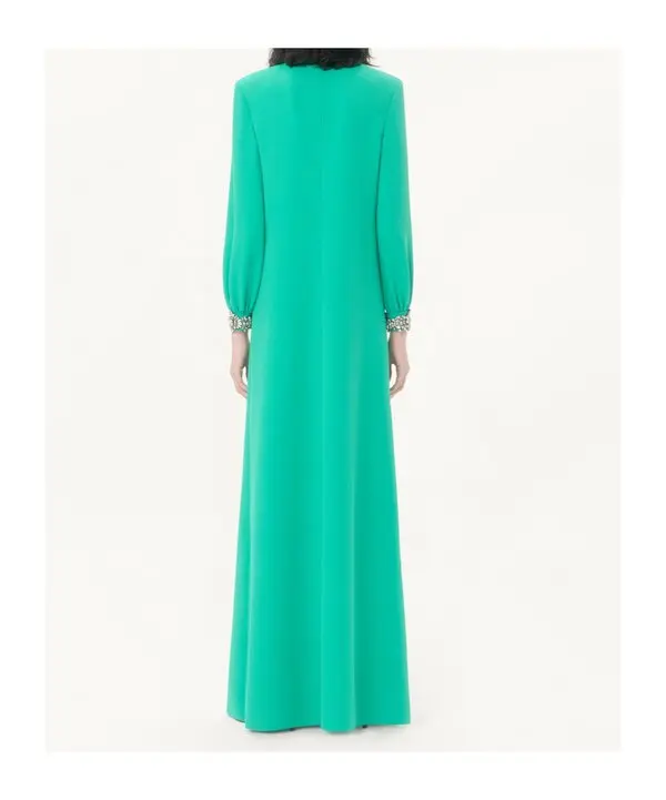 Valentino Garavani Embellished Long Sleeve Maxi Dress