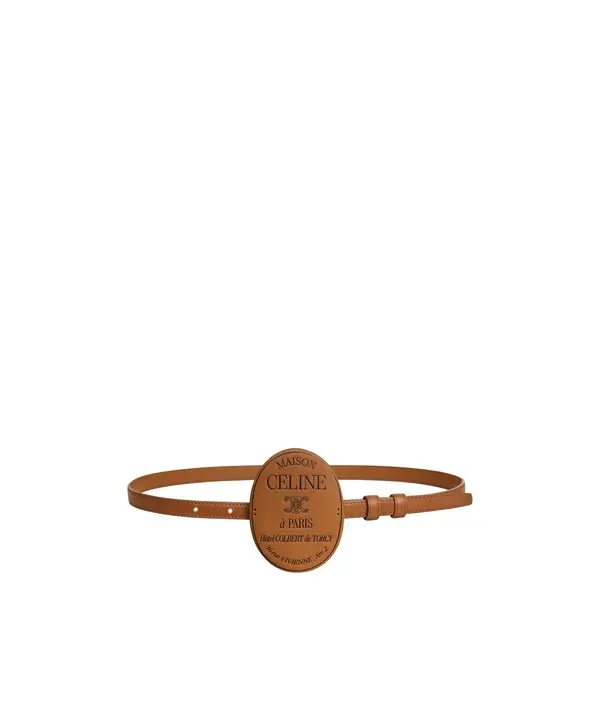 Celine Maison 13mm Smooth Calfskin Belt