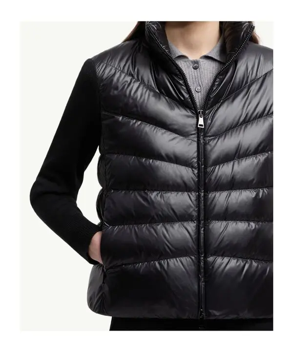 Moncler Padded Wool Zip-up Cardigan